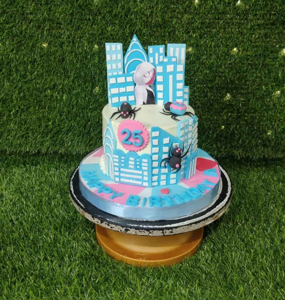 Spider Man Theme Cake