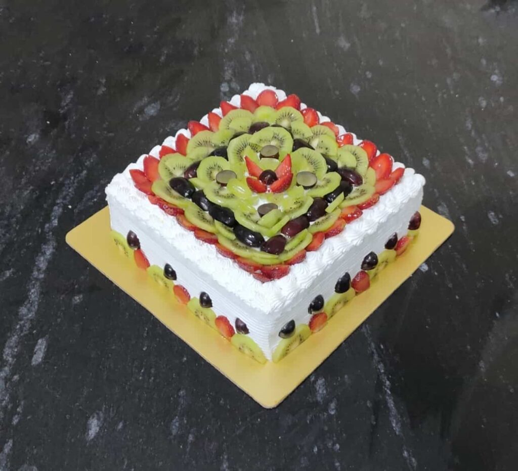 Seasonal Loaded Fresh Fruit Cake